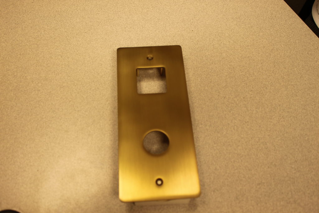 HALL STATION PLATE UC601 FM BRASS | Inclinator Dealer Access Portal