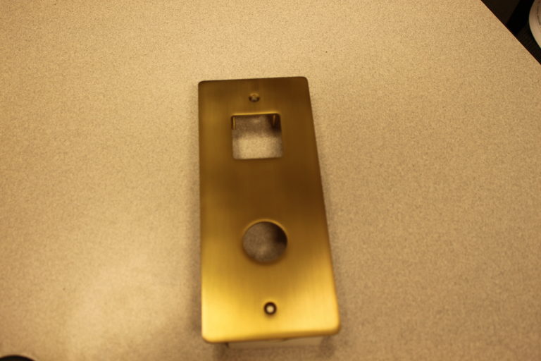 HALL STATION PLATE UC601 FM BRASS | Inclinator Dealer Access Portal