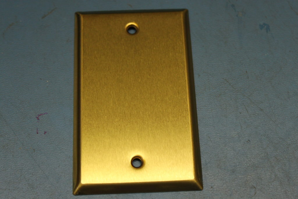 HALL PLATE BRUSHED BRASS SINGLE | Inclinator Dealer Access Portal